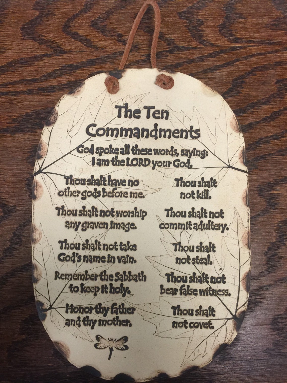 10 Commandments, the Ten Commandments in Clay, Christian Gift, House ...