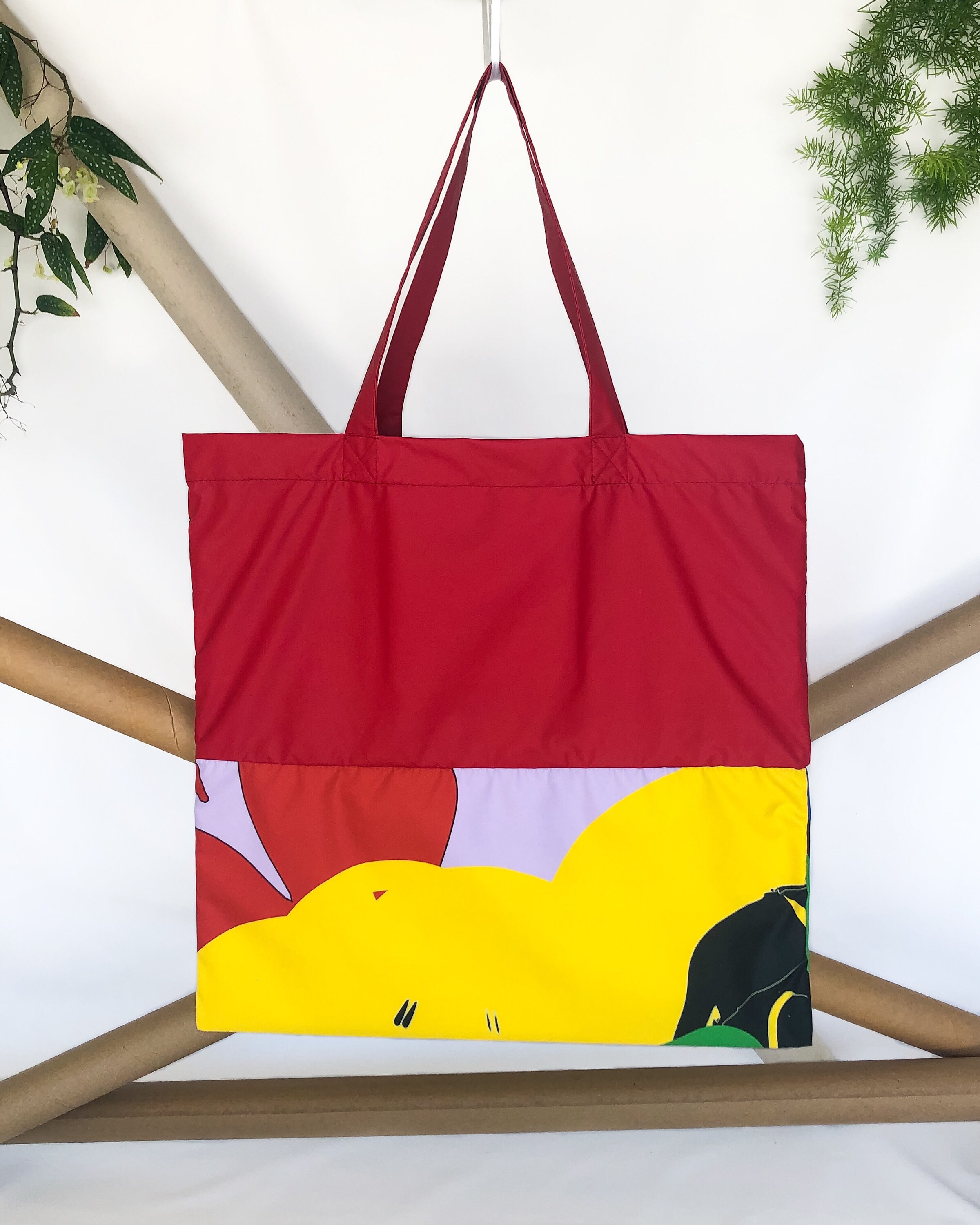 Urban Poster Tote Bag Rojo - Etsy España