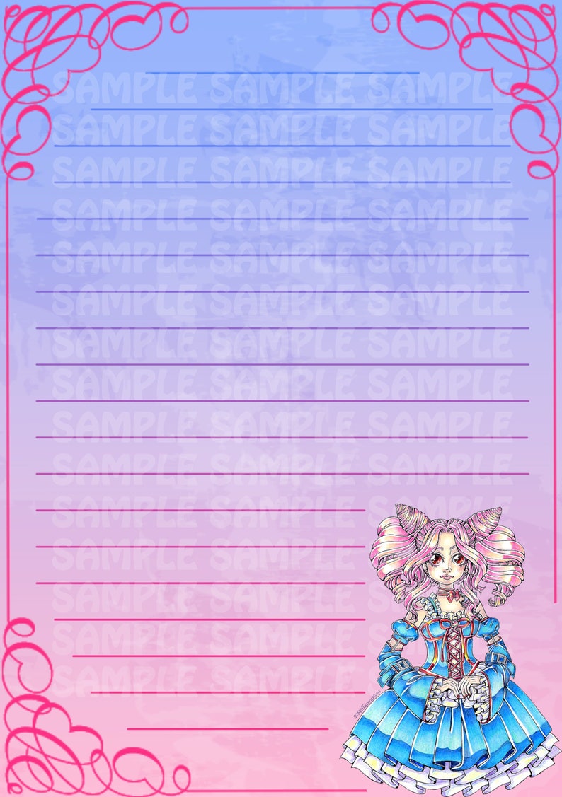 Sailor Moon Chibiusa Writing Set, Letter Writing Set, Writing Set - Etsy