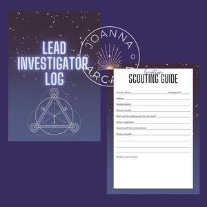 Ghost Hunting Location Scouting Guide & Safety Log for Lead Paranormal ...