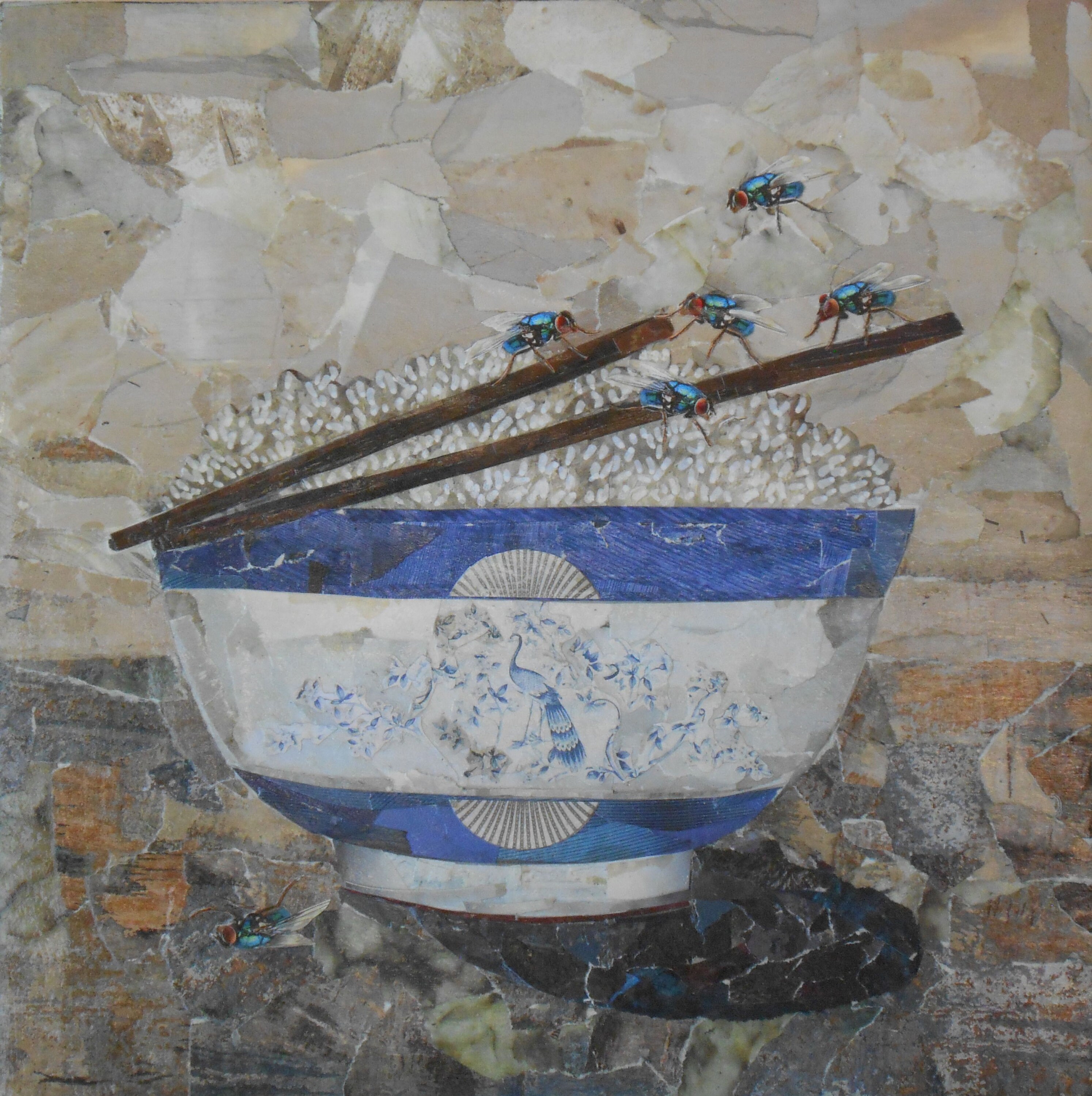 FLYED RICE, Torn Paper Collage - Etsy