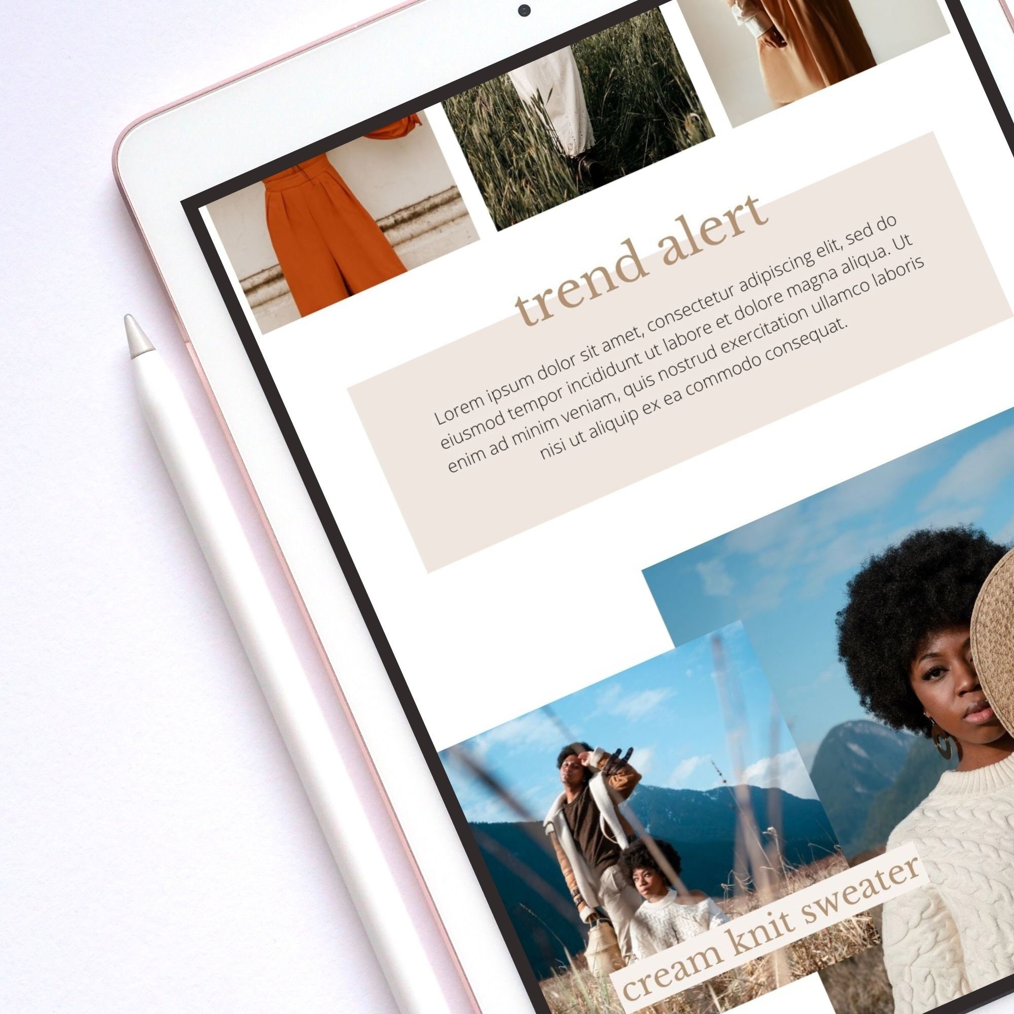 Fashion Email Template, Fully Editable in Canva, Easy to Use, Neutral ...