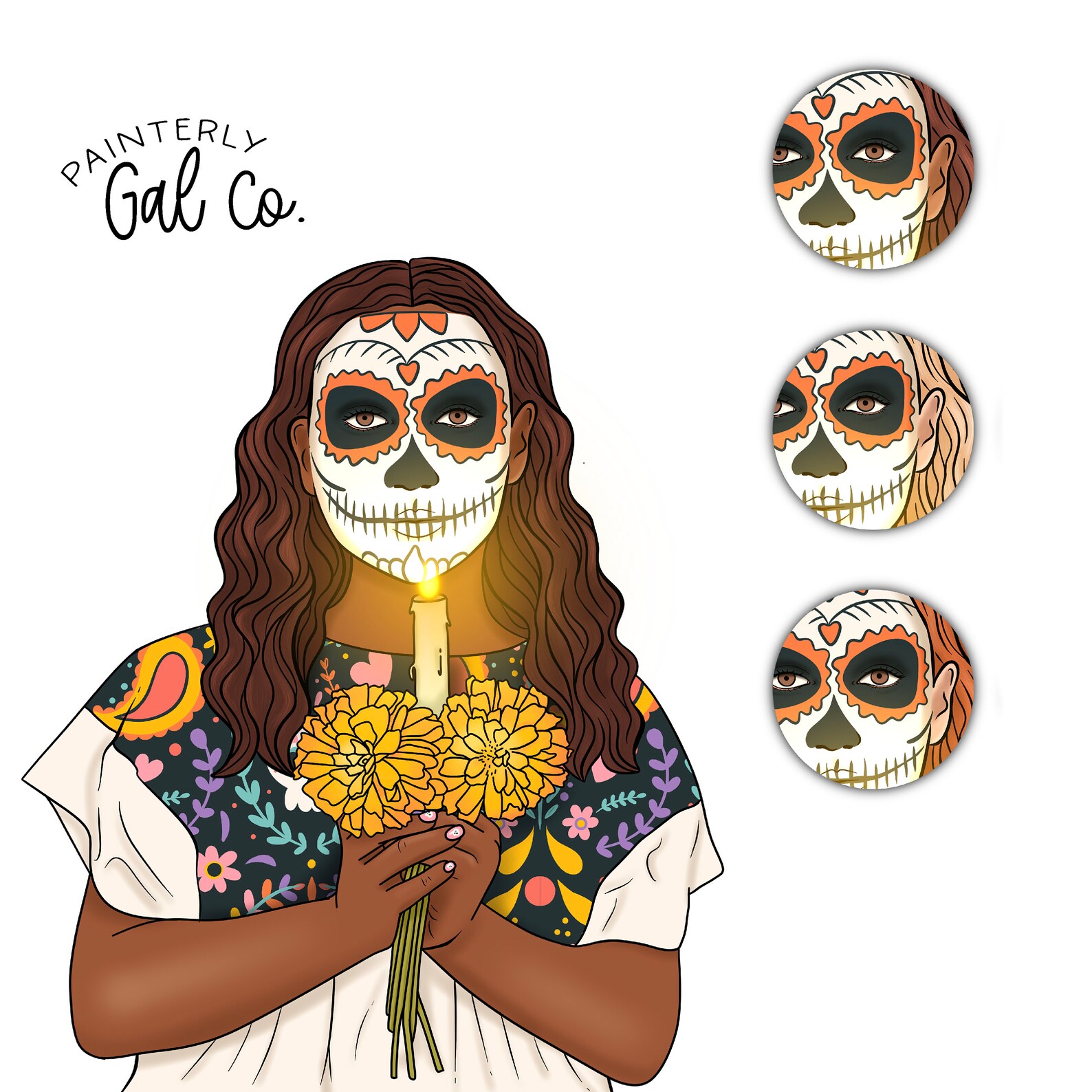 Día de Muertos, Día de los Muertos / Clip Art Add on - Etsy México