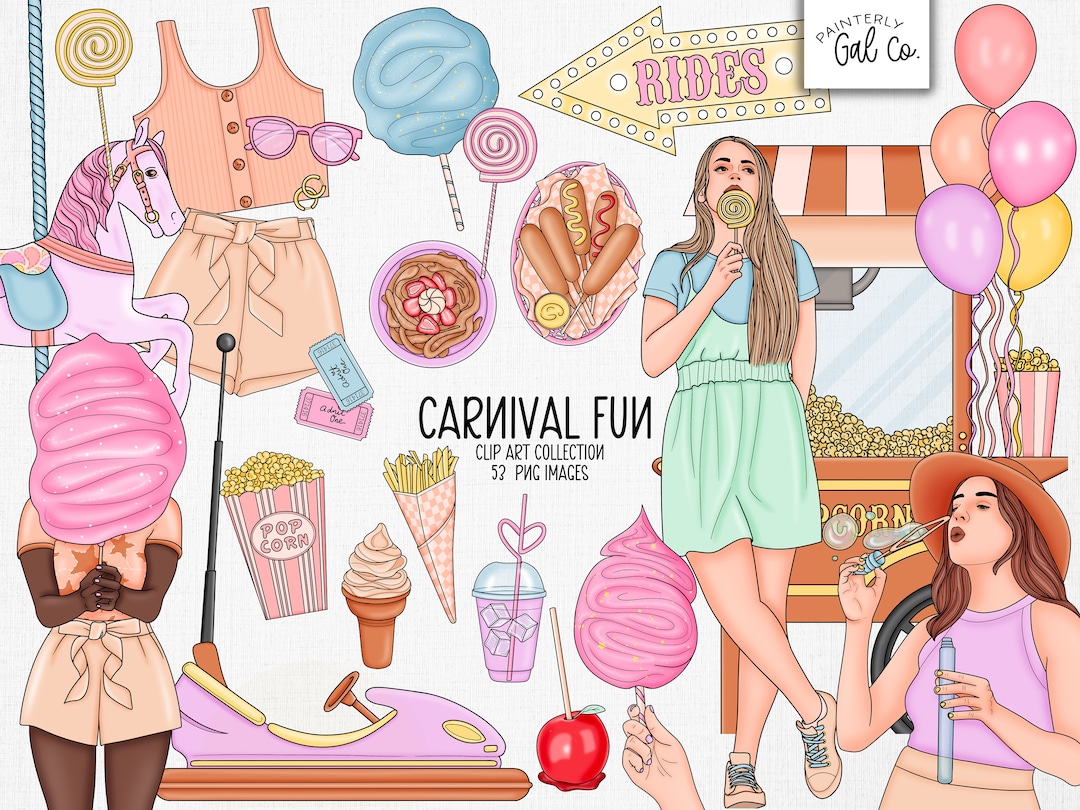 Festival Fun Clip Art | Fair, Carnival, Circus Clipart PNG Images ...