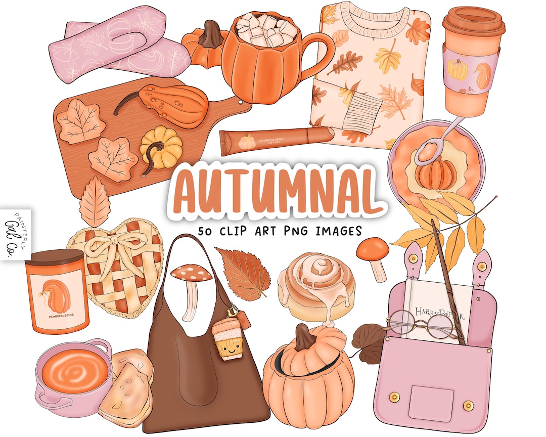 Autumnal Clip Art Collection, Fall, Autumn CLIPART Images, Digital ...