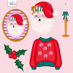 Holiday Cheer Clip Art, Christmas Digital Stickers, Circus Christmas ...
