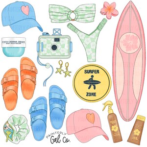Surf's up Clip Art, Summer, Beach, Hawaii, Surfing Clipart Collection ...