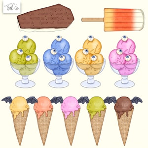 Summerween Clip Art, Halloween in Summer Digital Stickers, Beachy Ghost ...