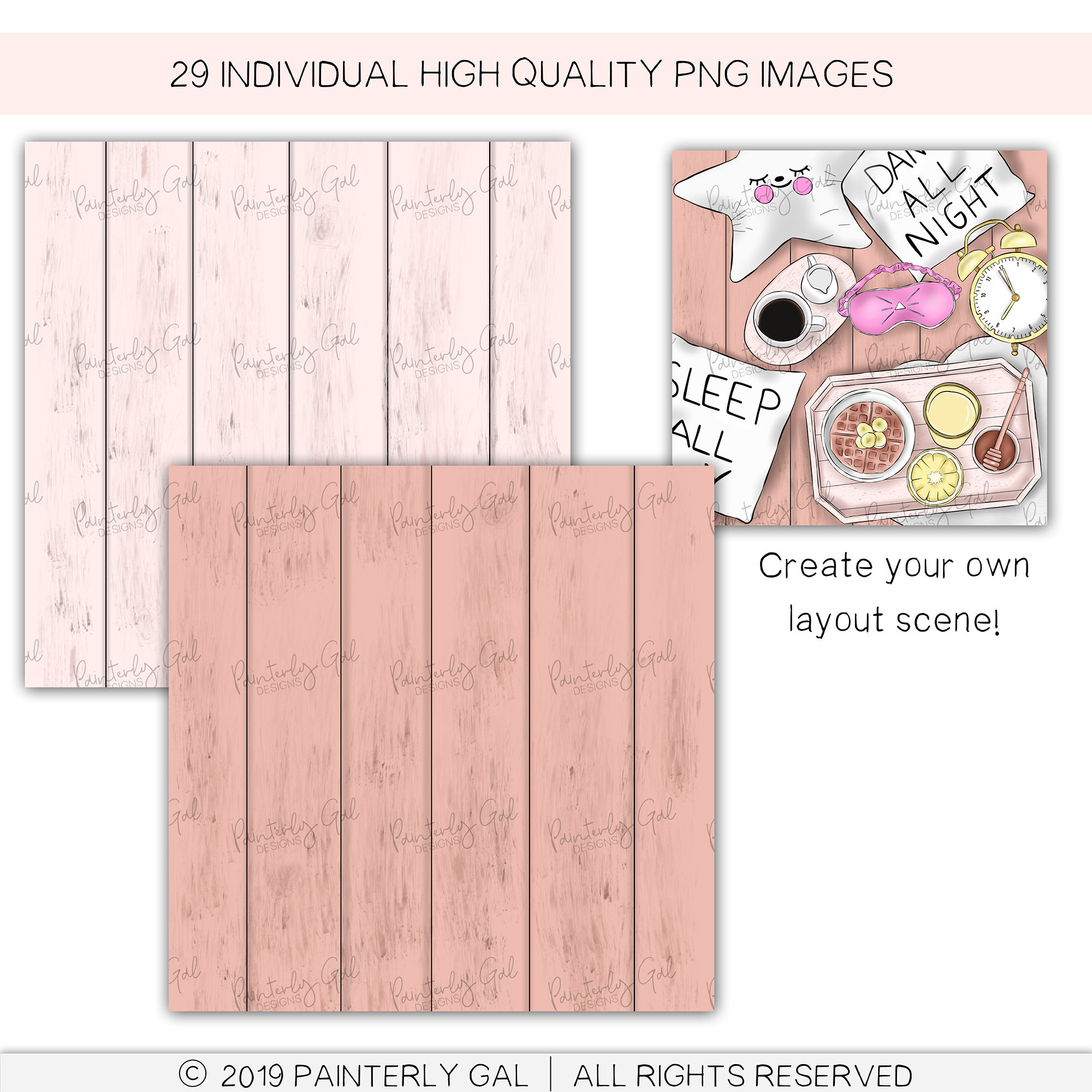 Day off Clip Art Mornings Lazy Days Digital Art Digital - Etsy