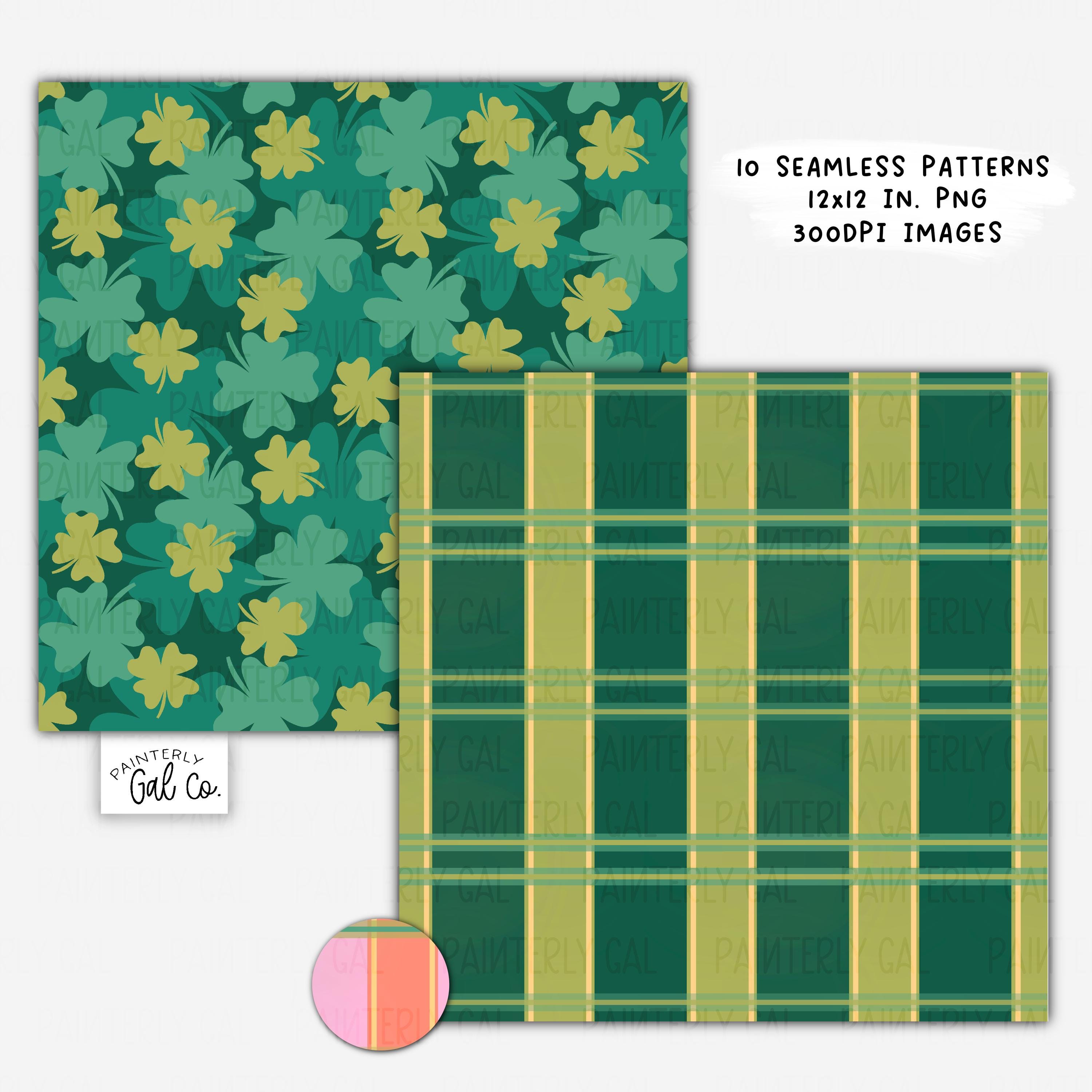 Saint Patrick’s Day Digital Papers, Seamless Patterns - Etsy