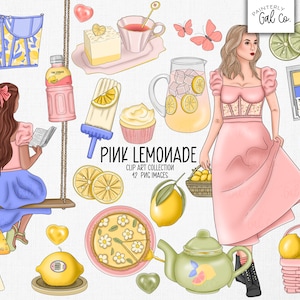 Pink Lemonade Clip Art | Summer, Lime, Lemon Clipart PNG Images ...