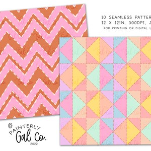 Festival Fun Digital Papers | Fair, Circus, Carnival Seamless Patterns ...