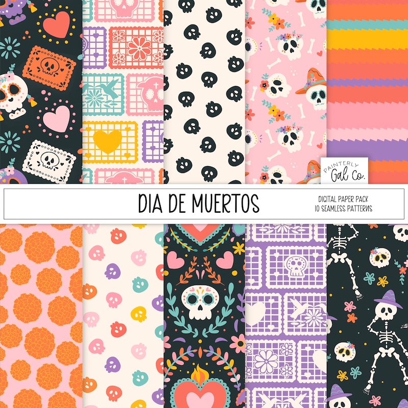 Dia De Los Muertos Clipart - Etsy
