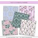 Vintage Romance Digital Papers | Vintage Floral Seamless Patterns ...