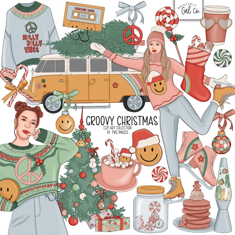 Retro Christmas - Etsy