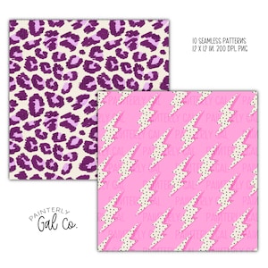 Retro Vibes Digital Papers | Abstract 90s 80s 70s Seamless Patterns ...