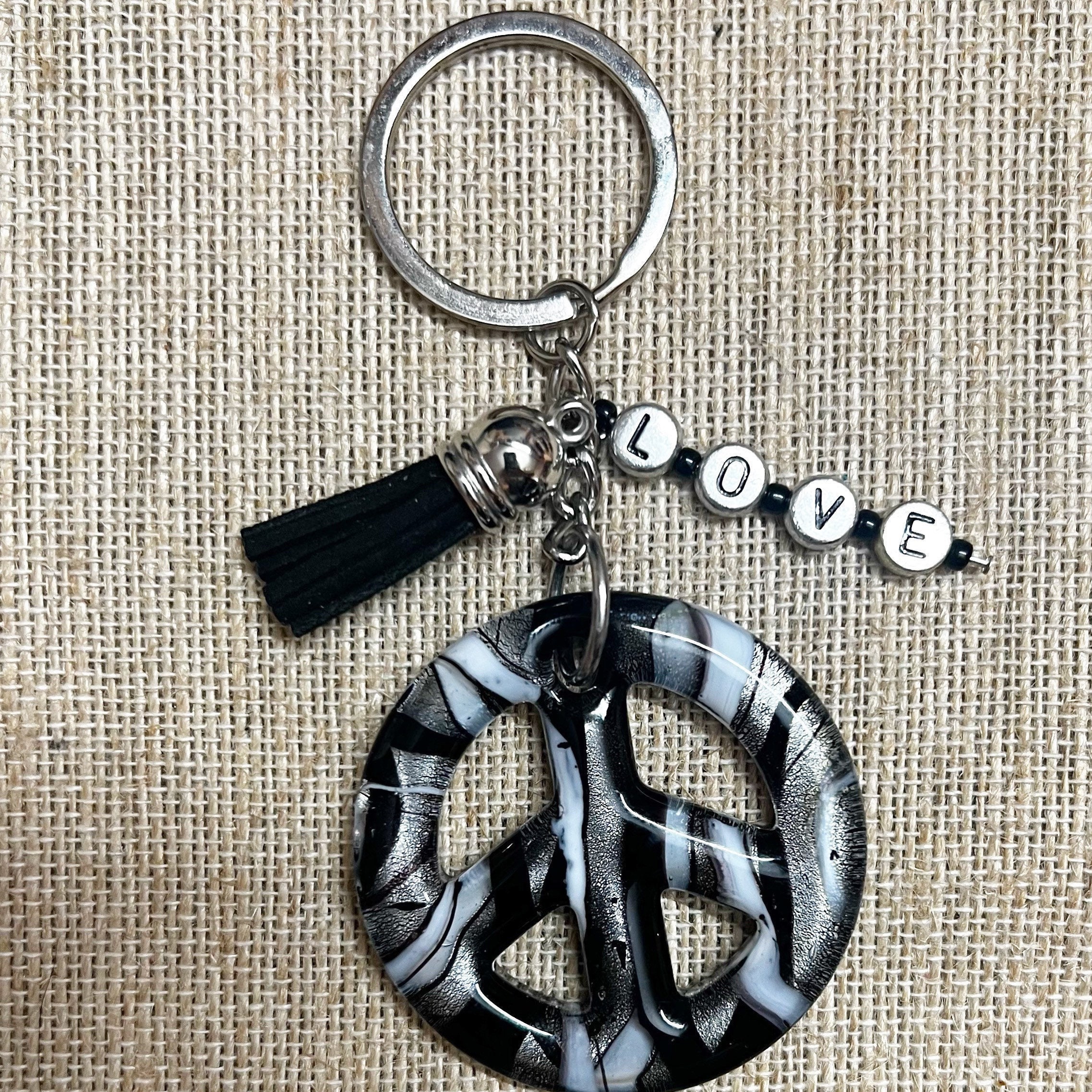 Sale. Chakra Tree of Life or Yoga Pose or Owl , Peace and Love Keychain ...