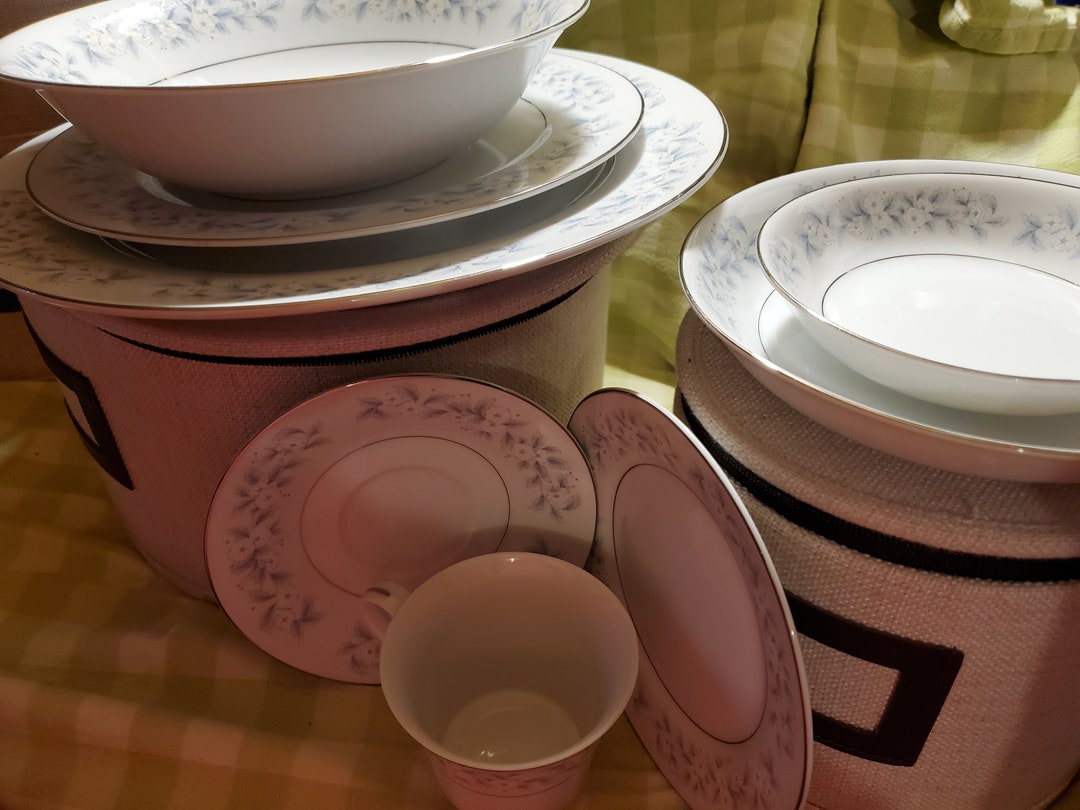 Vintage Towne House China Set: 52-piece Blue Belle Dinnerware - Etsy