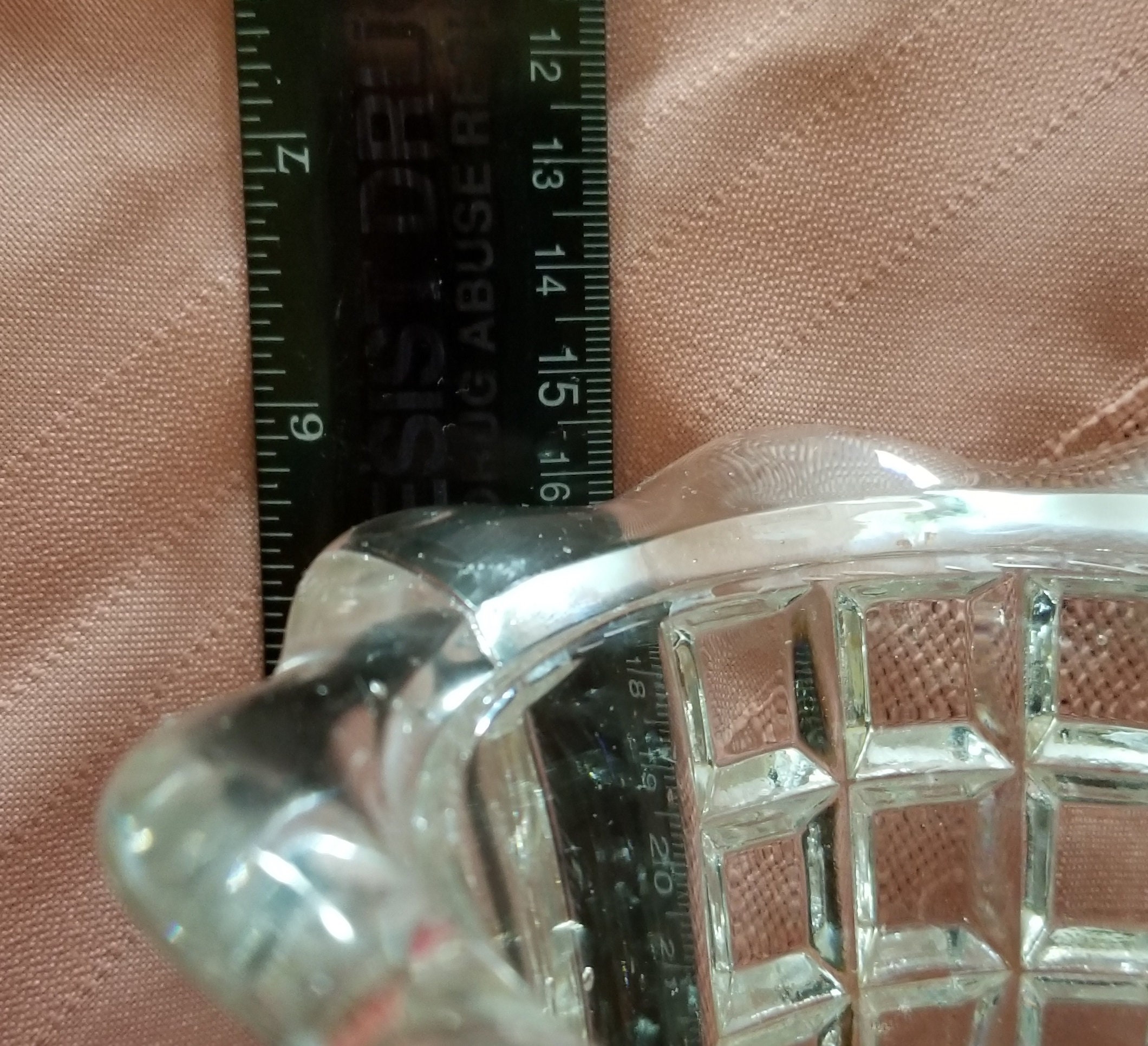 Vintage Pressed Crystal 6-Inch Footed Open Compote Bowl Clear ...