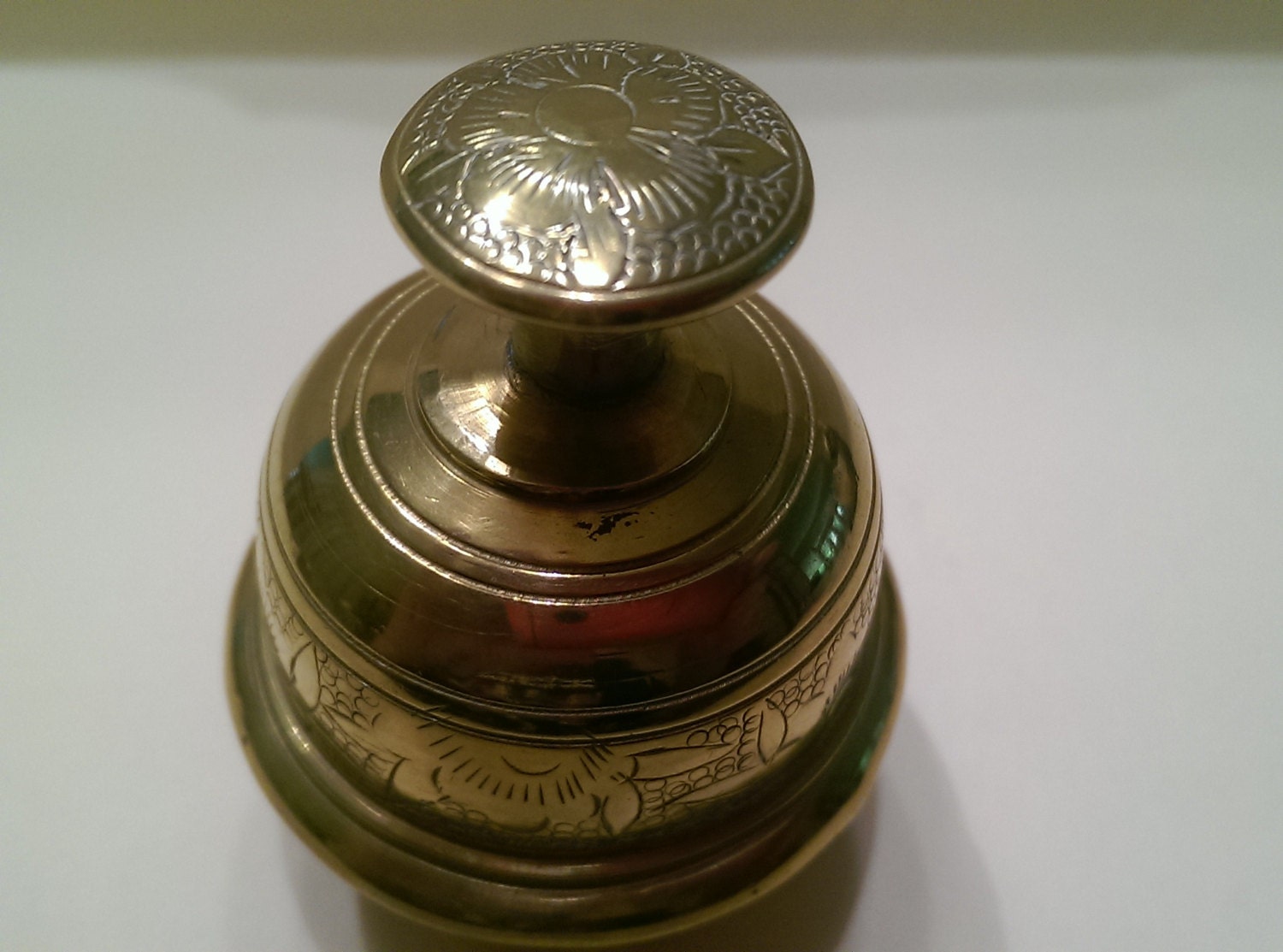 Solid Brass Cage Bell Claw Bell Meditation Bell Lustrous Etched China ...