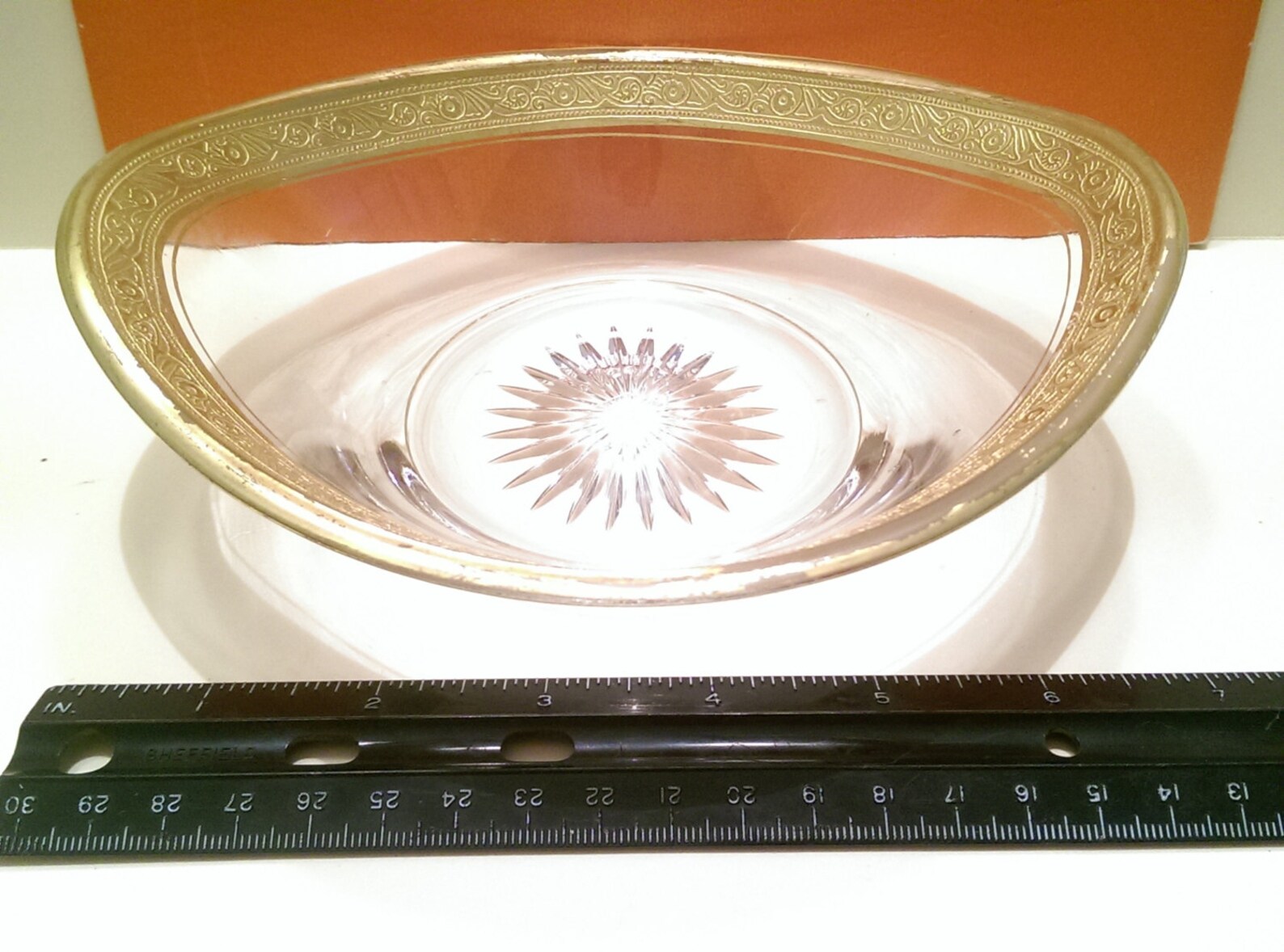 Heisey Glass Company Lidded Candy Jar Compote and Nut Bowl Set Signed ...