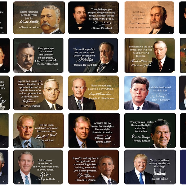 President Trump Trading Cards - Etsy