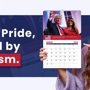 Trump Monthly Wall Calendar 2025, Donald Trump Gifts, 45 47 President ...