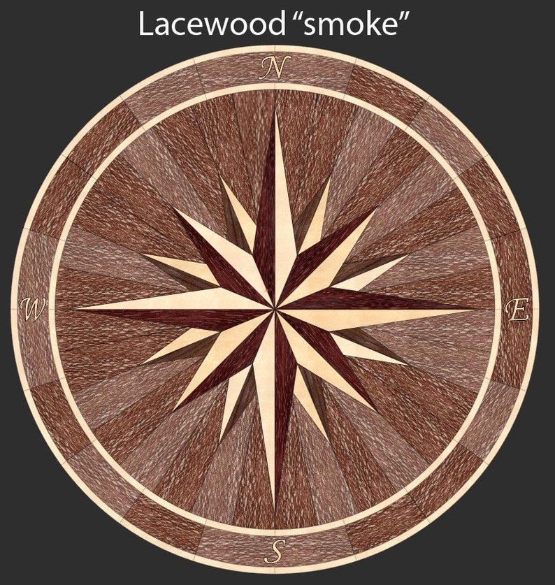 16-point Compass Rose W/nautical Border - Etsy