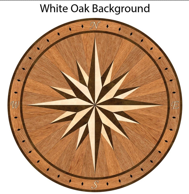 16-point Compass Rose W/nautical Border - Etsy