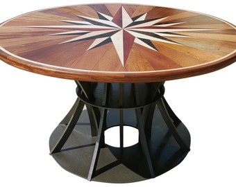 Inlaid Wood Coffee Table - Etsy