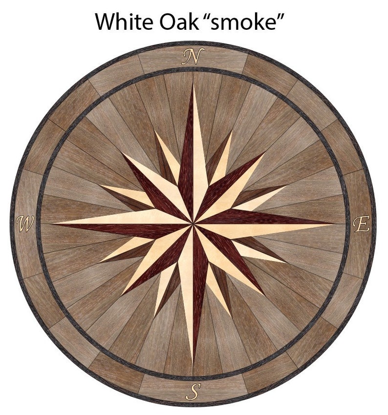 16-point Compass Rose W/nautical Border - Etsy