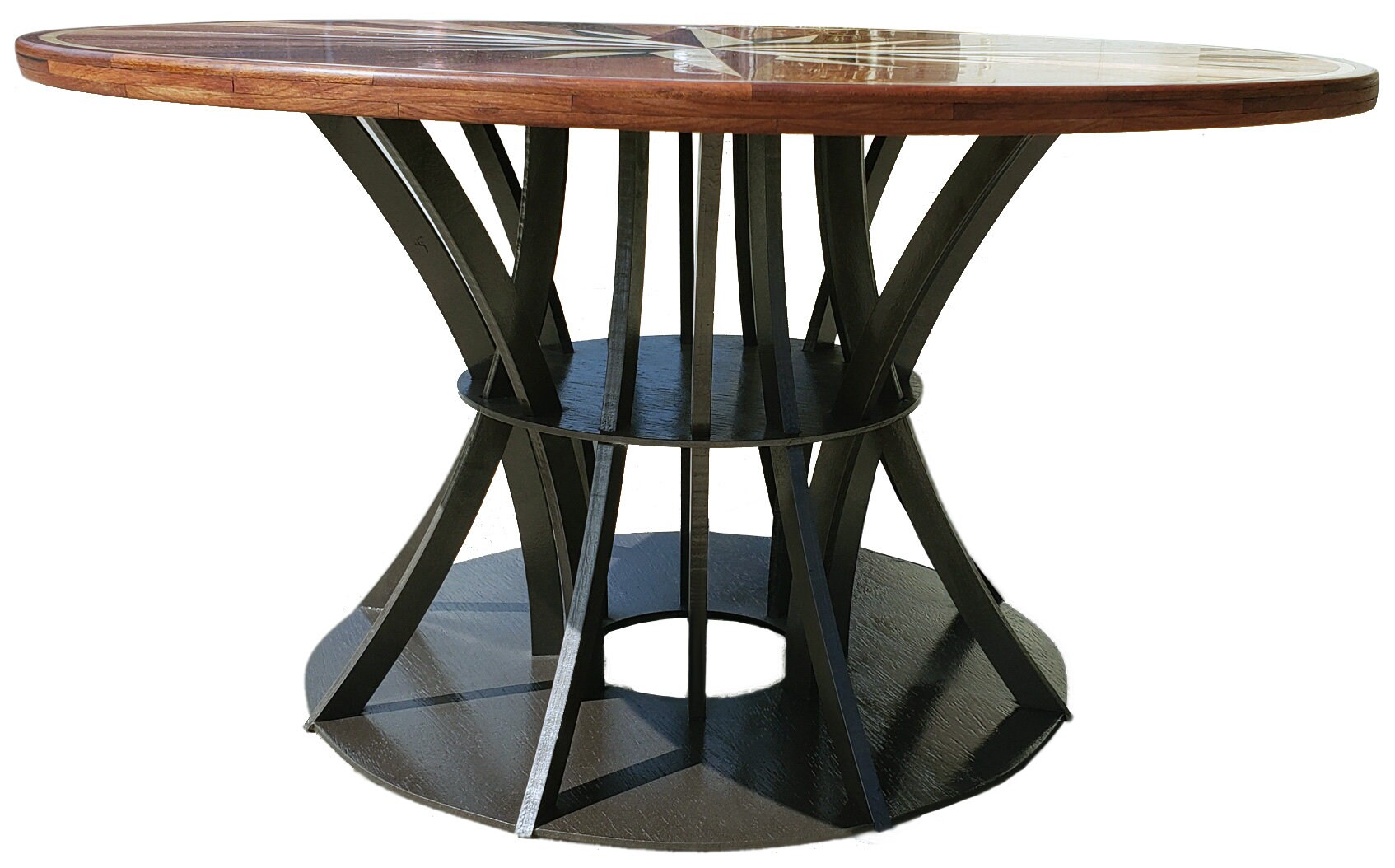 Classic Compass Rose Wood Inlaid Coffee Table - Etsy