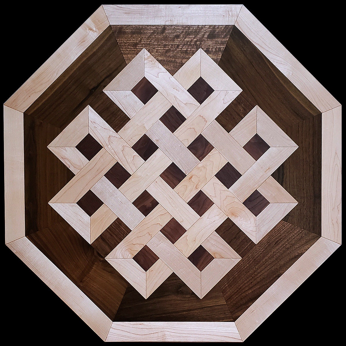 Celtic Knot Wood Floor Medallion Inlay 36 - Etsy