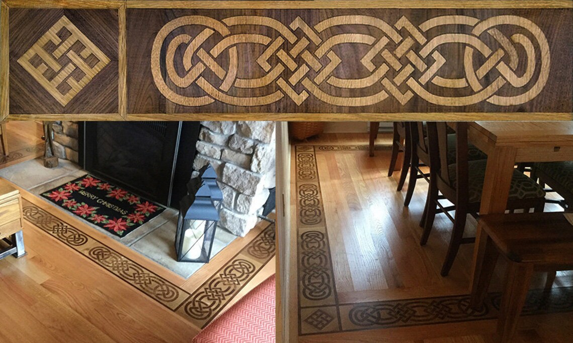 50' Celtic Weave B6 Wood Flooring Border Inlay Pkg. - Etsy