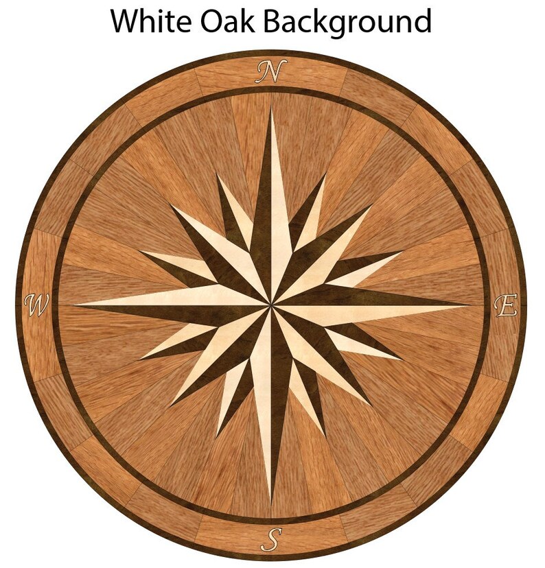 16-point Compass Rose W/nautical Border - Etsy