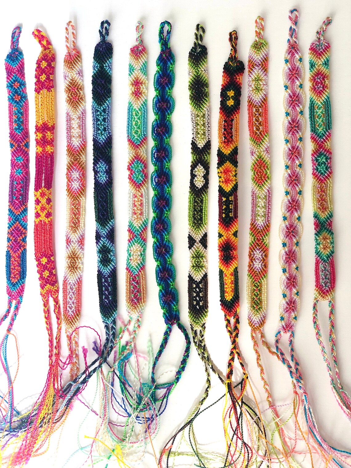 Hand Woven Friendship BRACELETS set of 6 friendship bracelets | Etsy