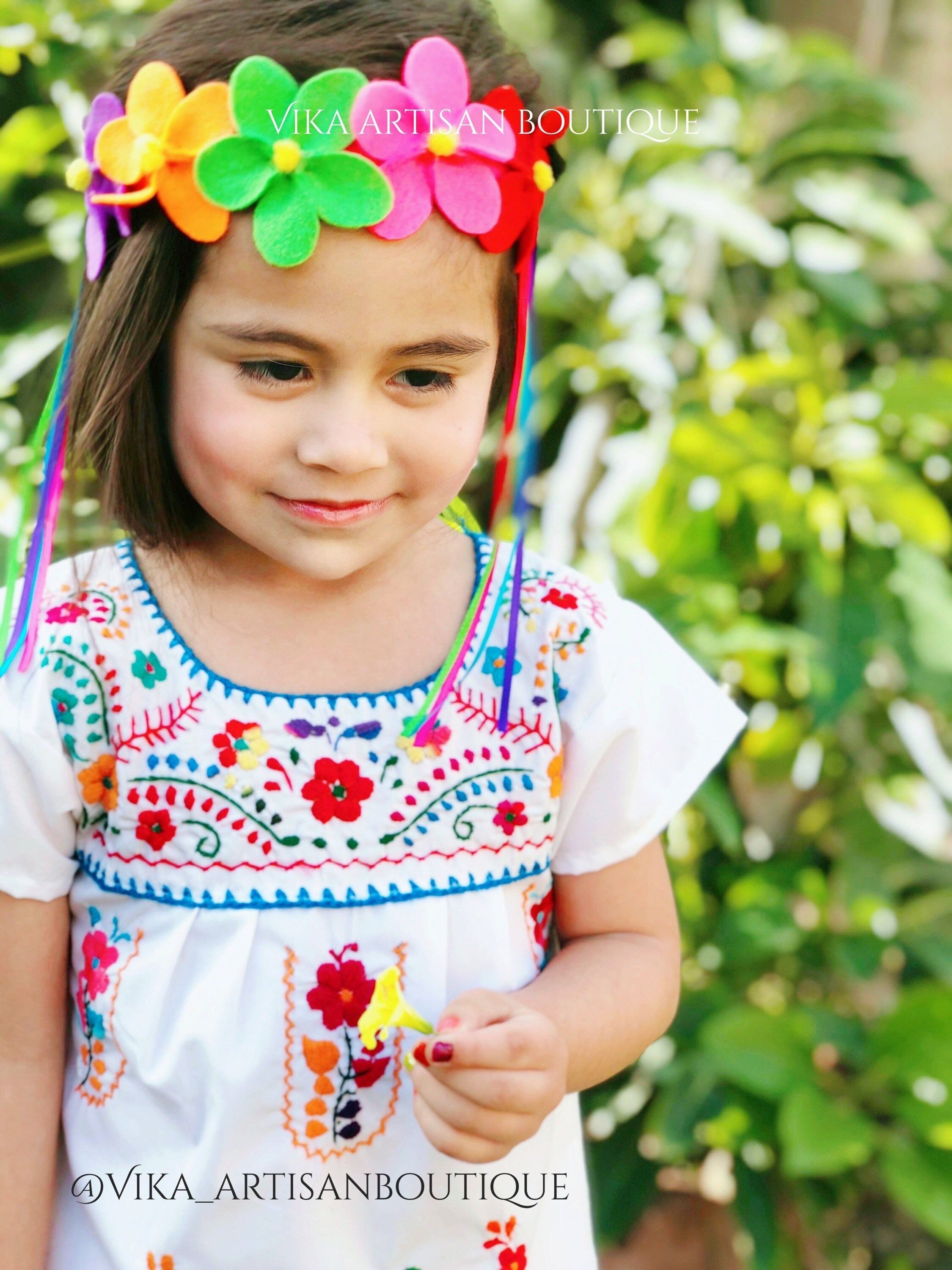Colorful Headband Handmade Mexican Style Fiesta Flower - Etsy