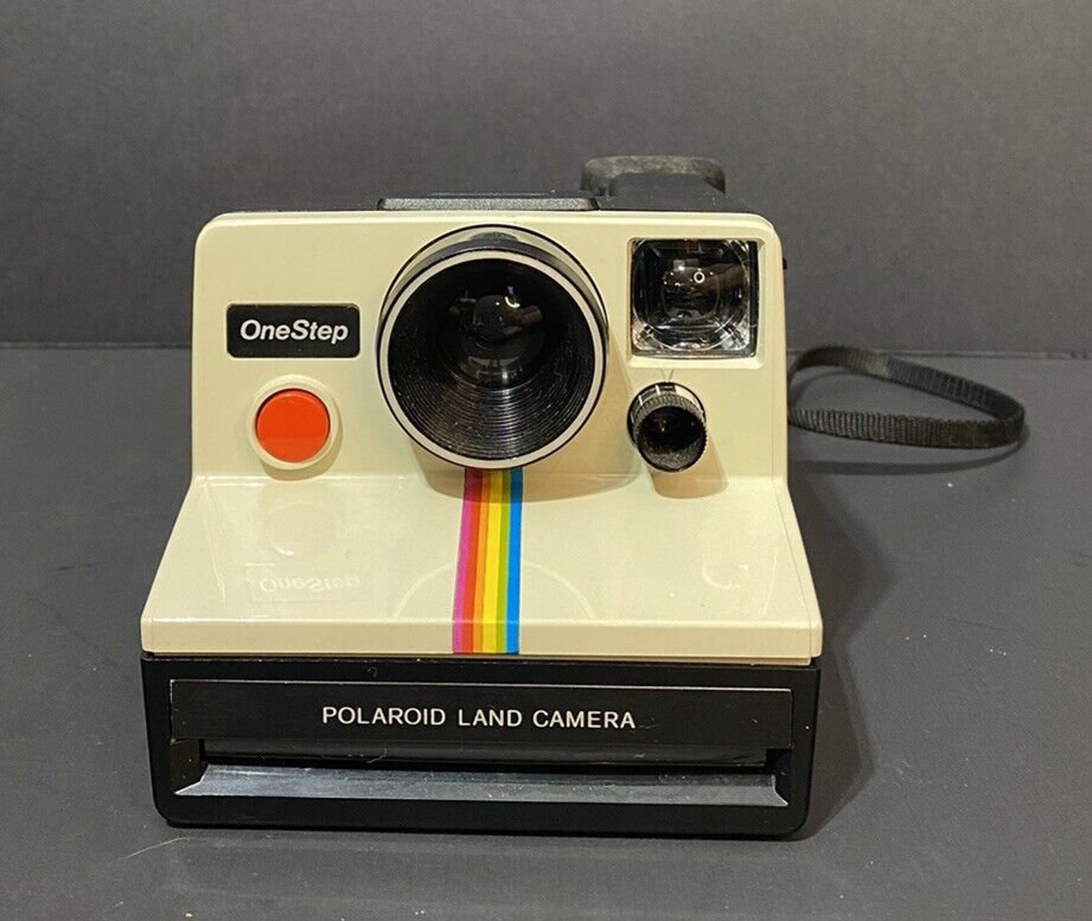 Vintage Classic One Step Polaroid Land Camera With Rainbow Stripe W ...
