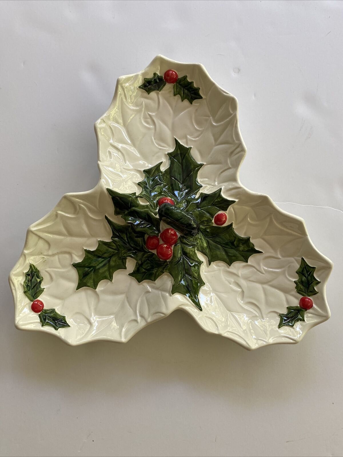 Vintage Mid Century 1972 Lefton China Christmas Relish Dish - Etsy