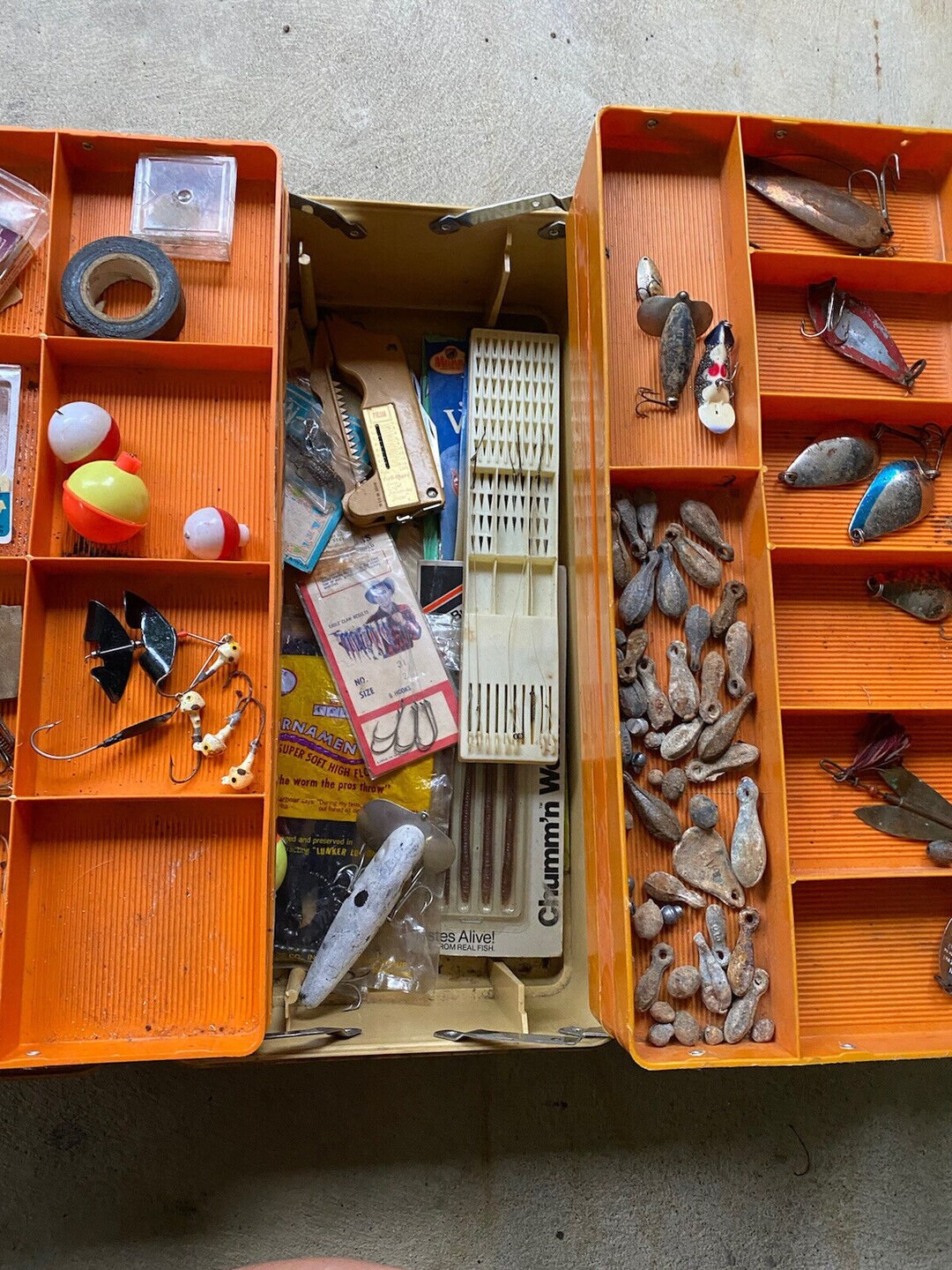 Vintage Old Pal Woodstream 6500 Bass Boss Fishing Tackle Box W ...