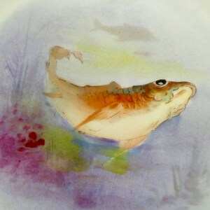 Hand-painted Limoges Fish Service Marked for Lewis Straus & Son. - Etsy