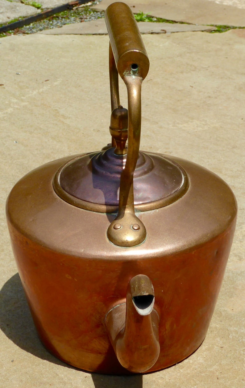 English Georgian Copper Tea Kettle - Etsy