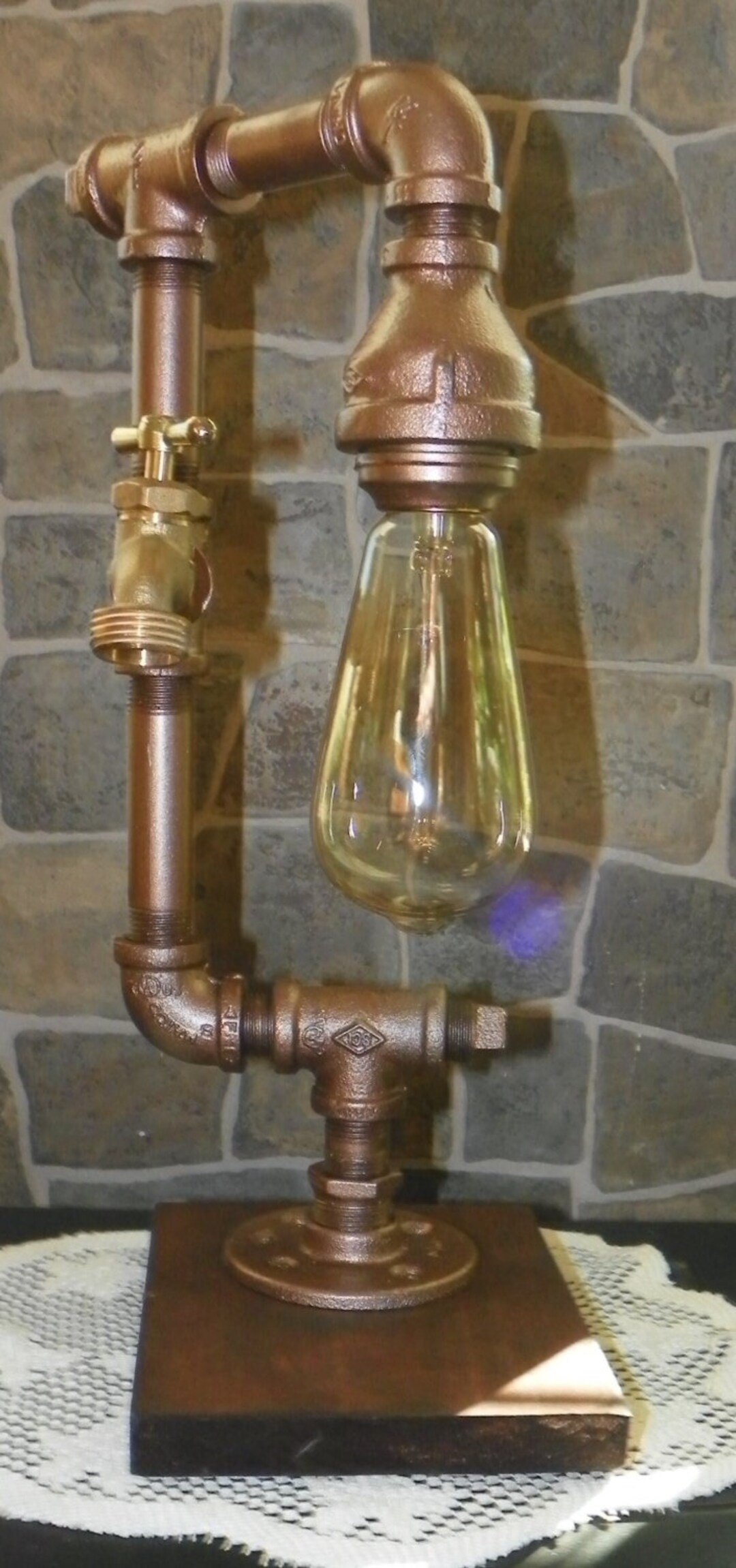 Retro Edison With Water Spigot Table Lamp - Etsy