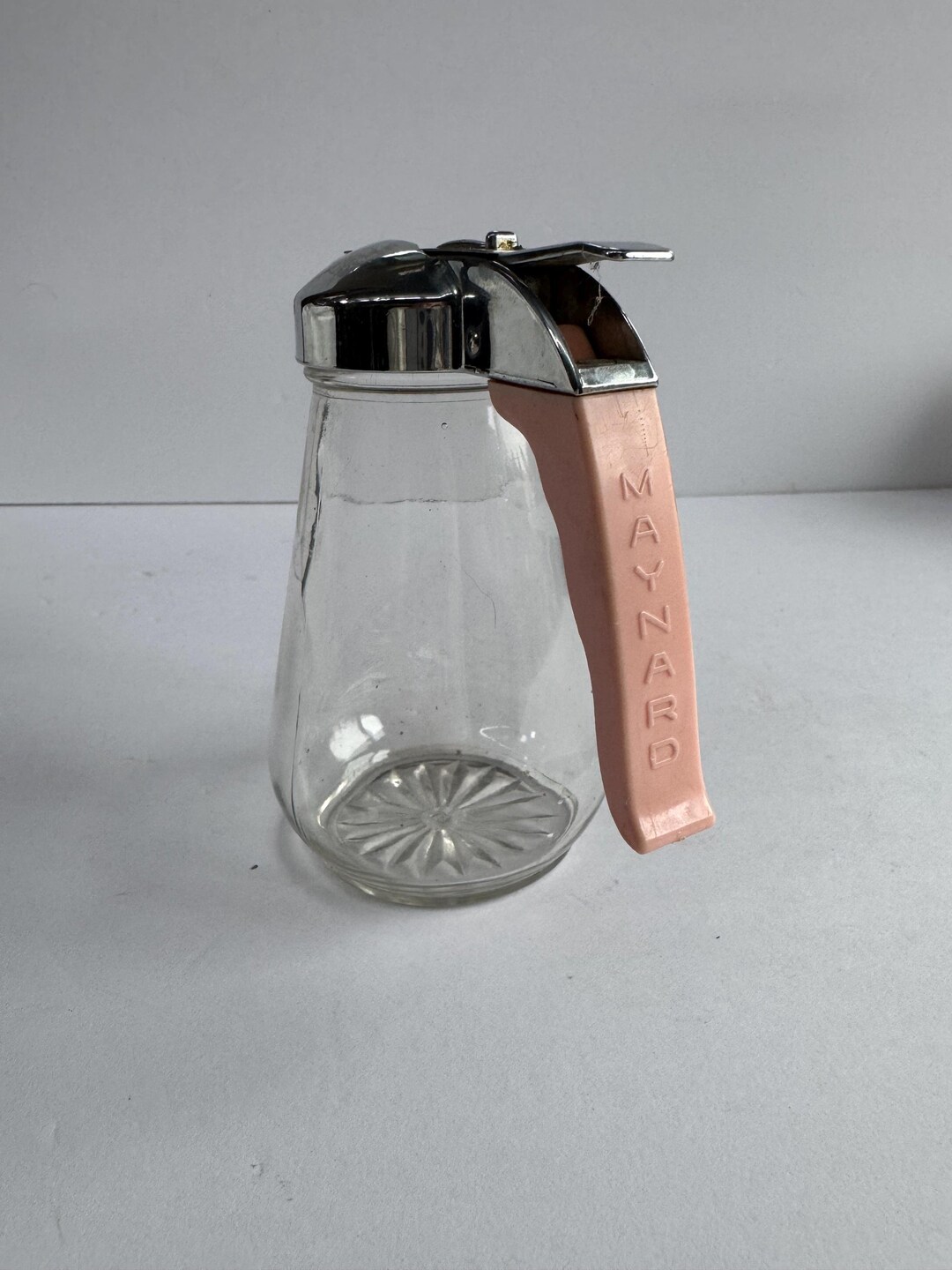 Maynard Syrup Pitcher Pink Pitcher Syrup Container 1950s Kitchen ...