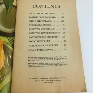 Shortcut Cooking Pamphlet Easy Recipes Vintage Recipes 1960s Cookbook ...