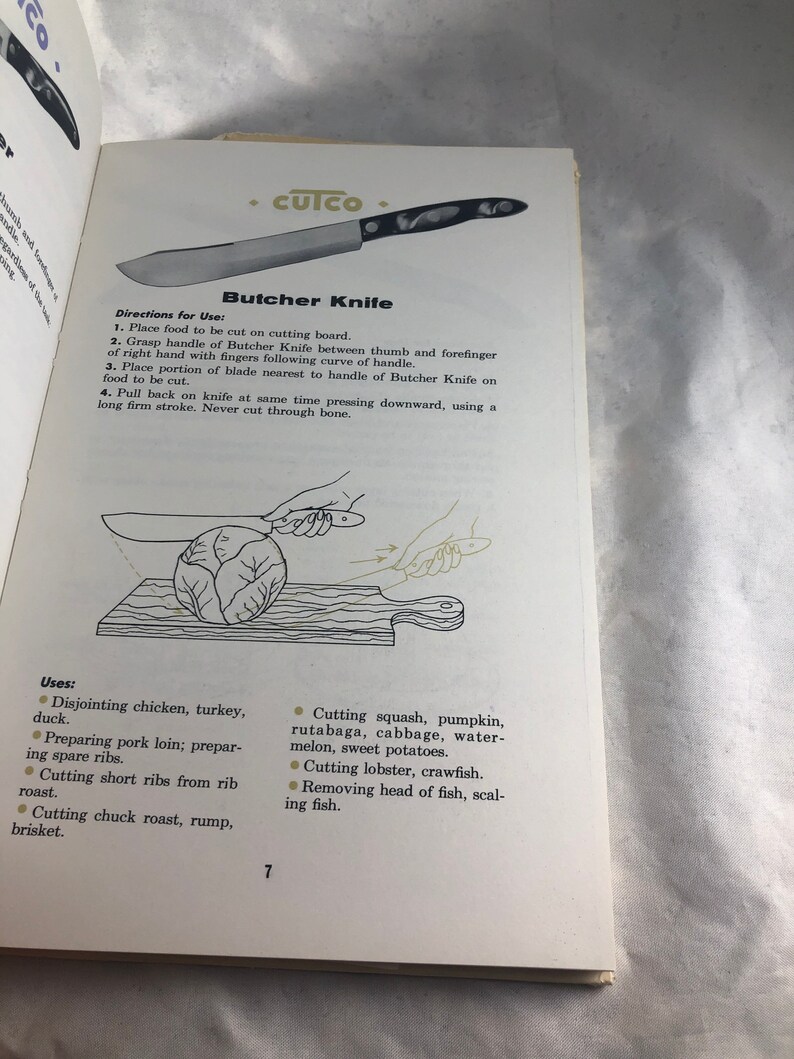Vintage Cutco Cookbook World's Finest Cutlery Vintage | Etsy