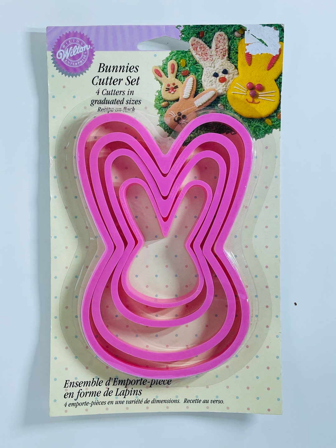 Wilton Plastic Bunny Cookie Cutters Graduated Size Cookie Cutters ...