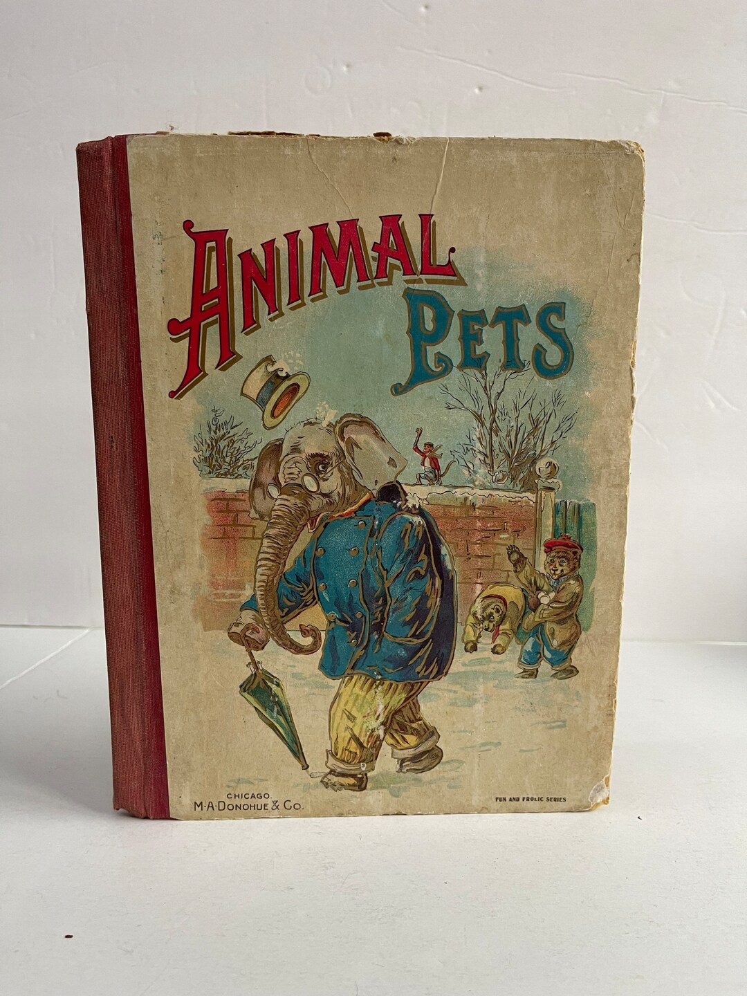 Antique 'animal Pets' Children's Book, Illustrated Hardcover (1900s) - Etsy
