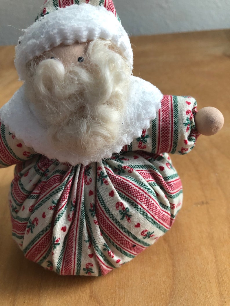 Vintage Cloth Santa Claus - 1980's Handmade - Vintage Christmas - 1980s ...