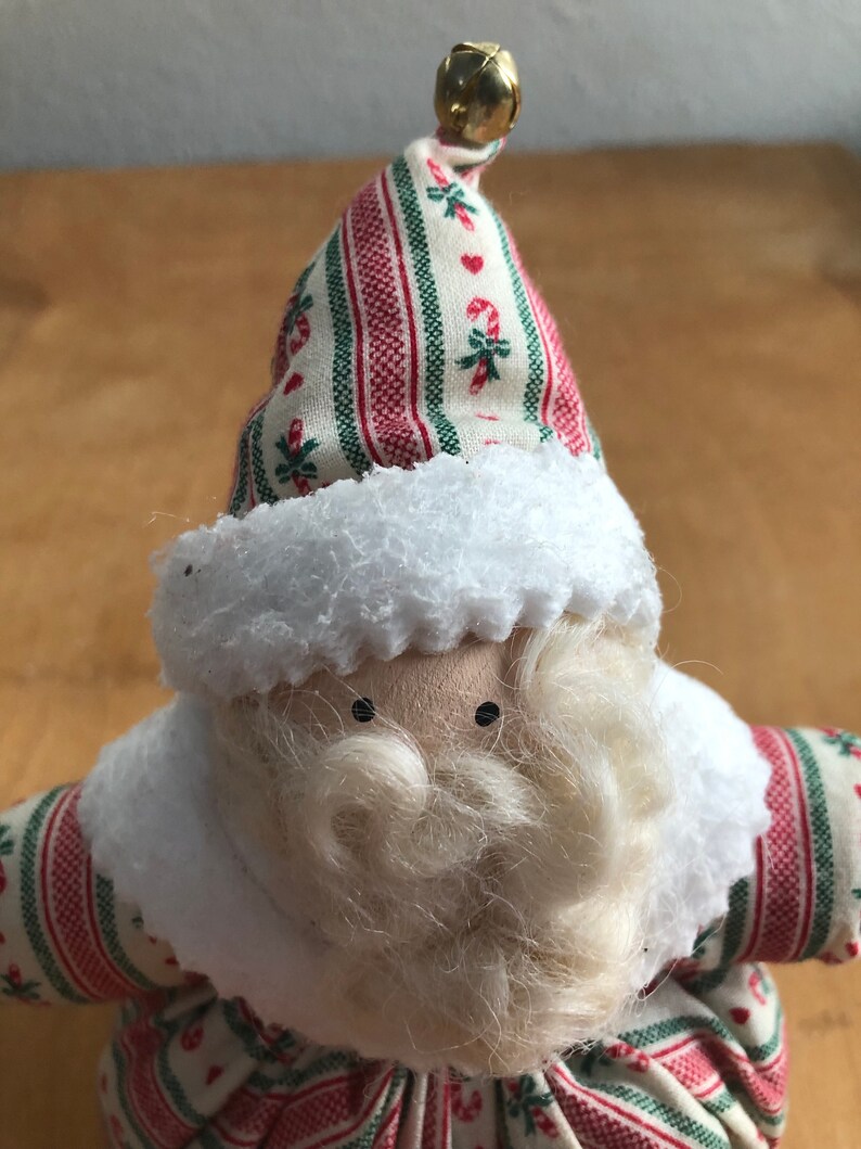 Vintage Cloth Santa Claus - 1980's Handmade - Vintage Christmas - 1980s ...